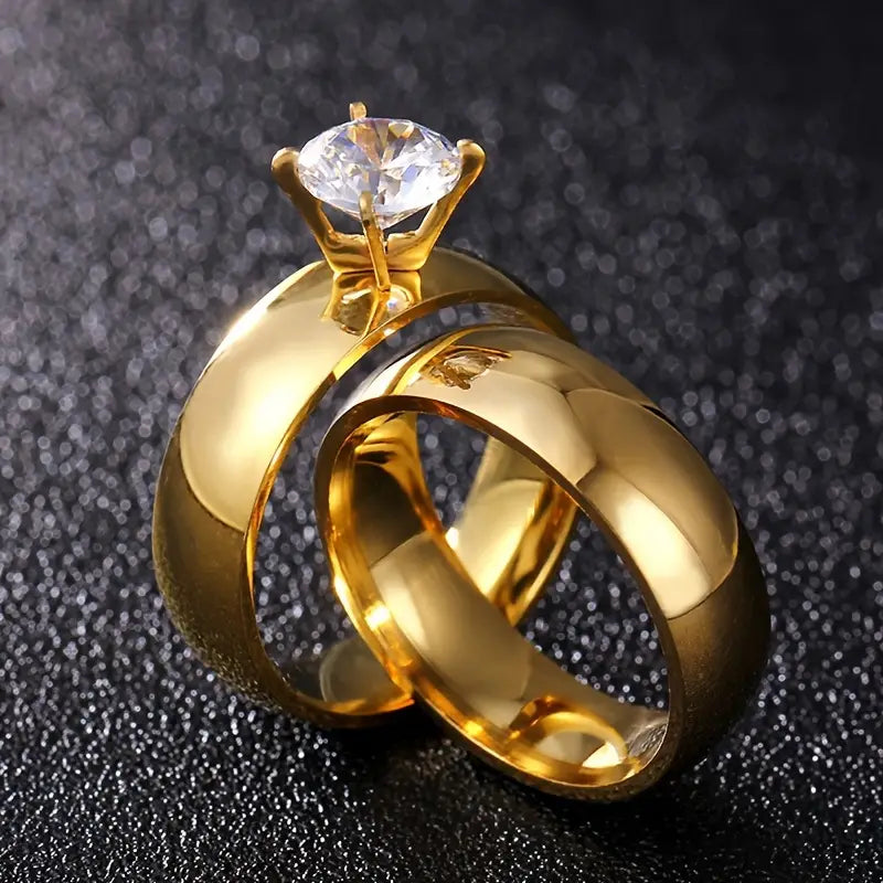IMPORTED DOUBLE RING – Diamond Emitations