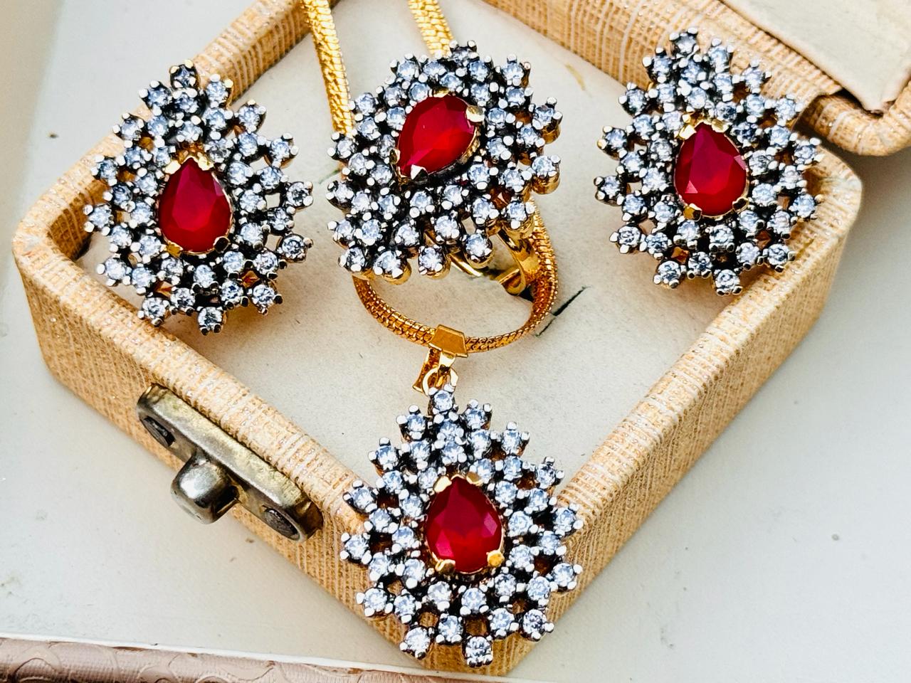 Designer Pendant Sets – Diamond Emitations