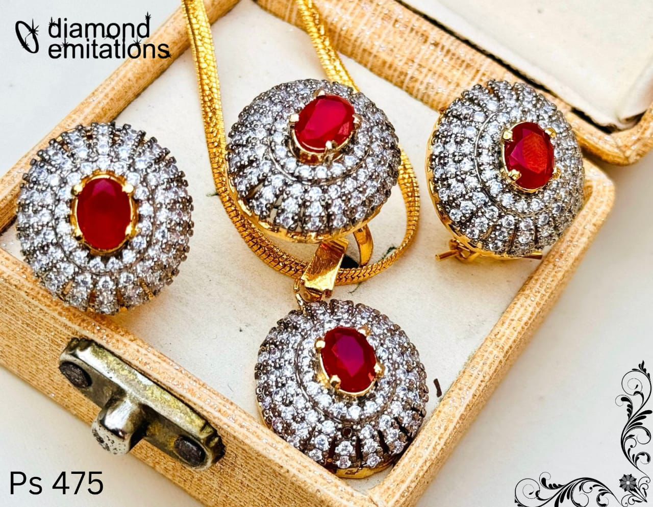 Designer Pendant Sets – Diamond Emitations