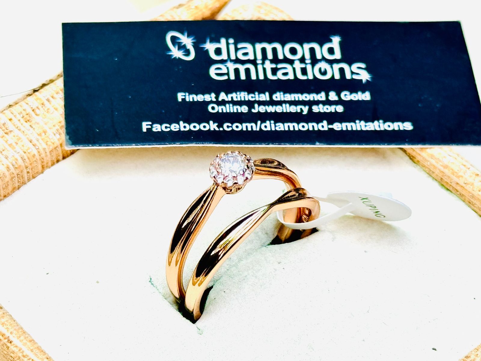 Imported Branded Ring – Diamond Emitations