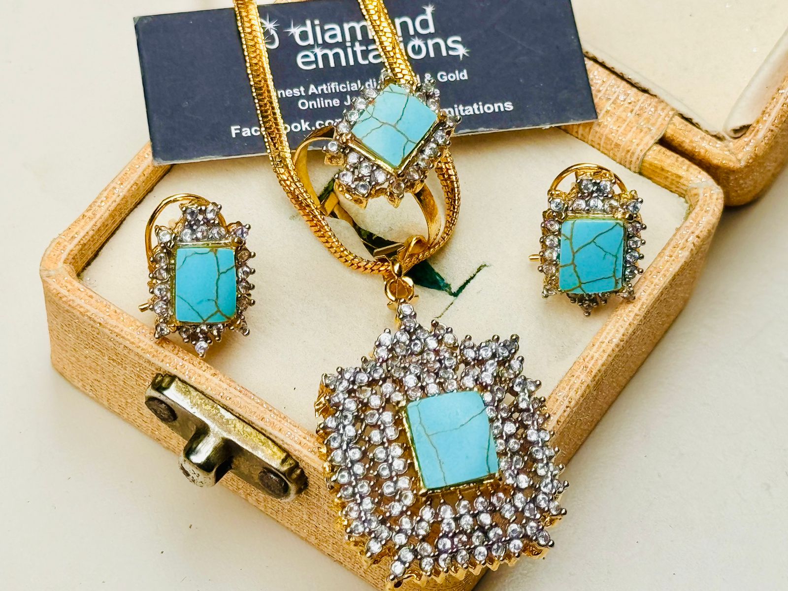 Designer pandant sets – Diamond Emitations