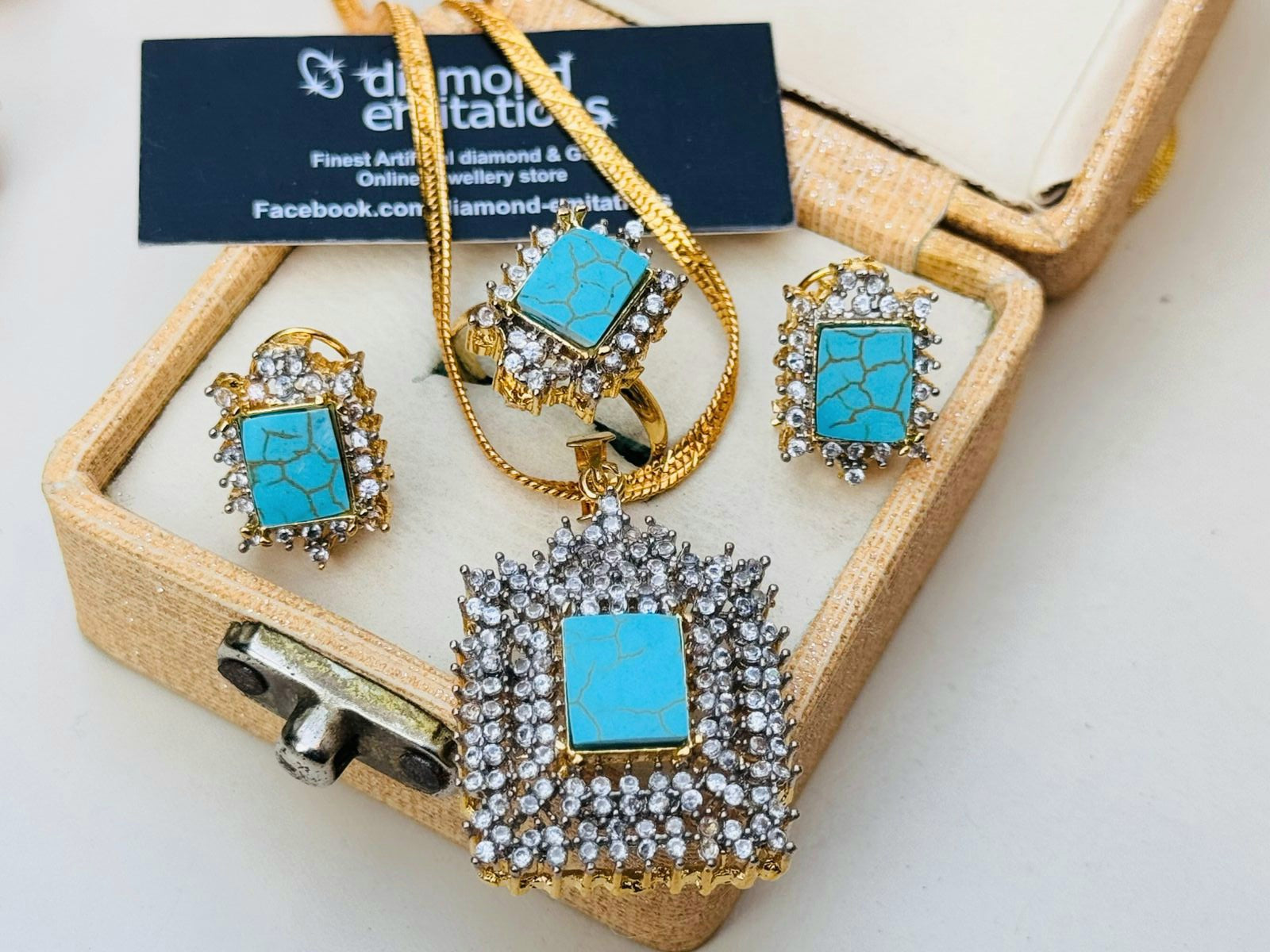 Designer pandant sets – Diamond Emitations